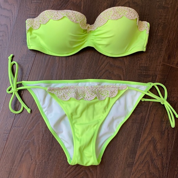 Victoria's Secret | Swim | Victorias Secret Neon Bikini Set | Poshmark